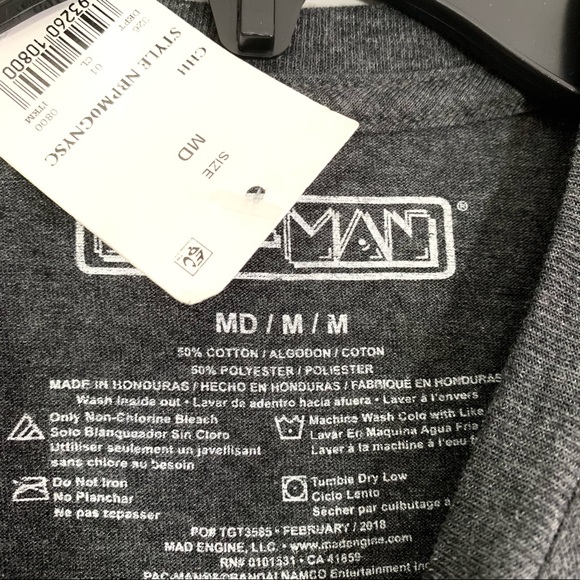 Pac-Man | Shirts & Tops | Pacman Kids Gray Cant Catch Pacman Tshirt Nwt ...